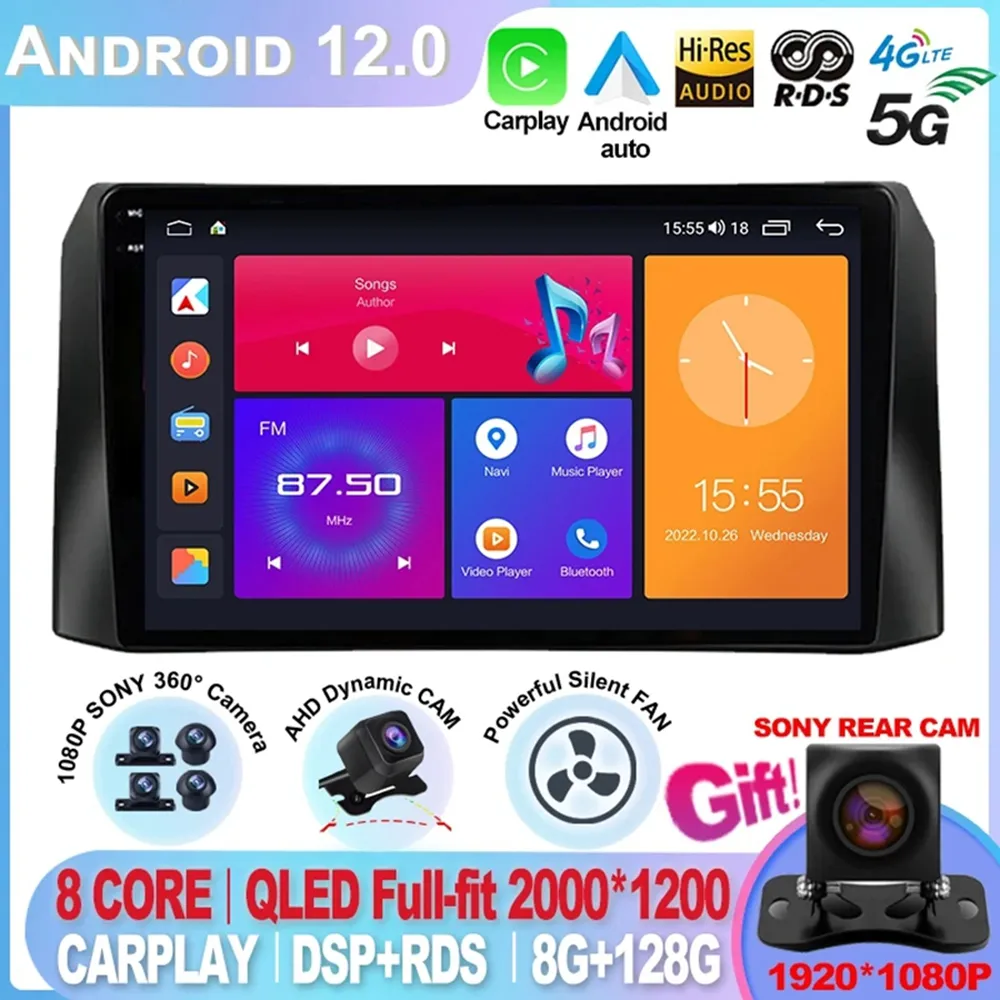 360 Auxiliary System 4G Android 10 Car Radio Multimedia Player For Uaz ...