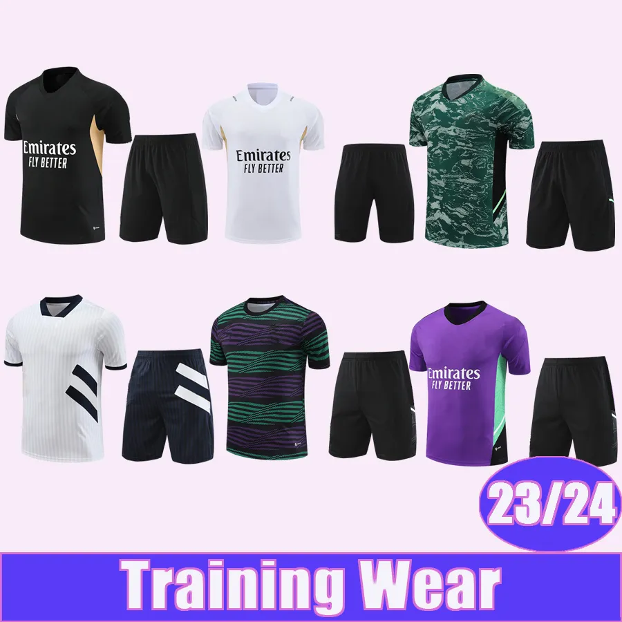 2023 2024 Hazard Benzema Training Wear Short Sleeve Kit Soccer Jerseys ...