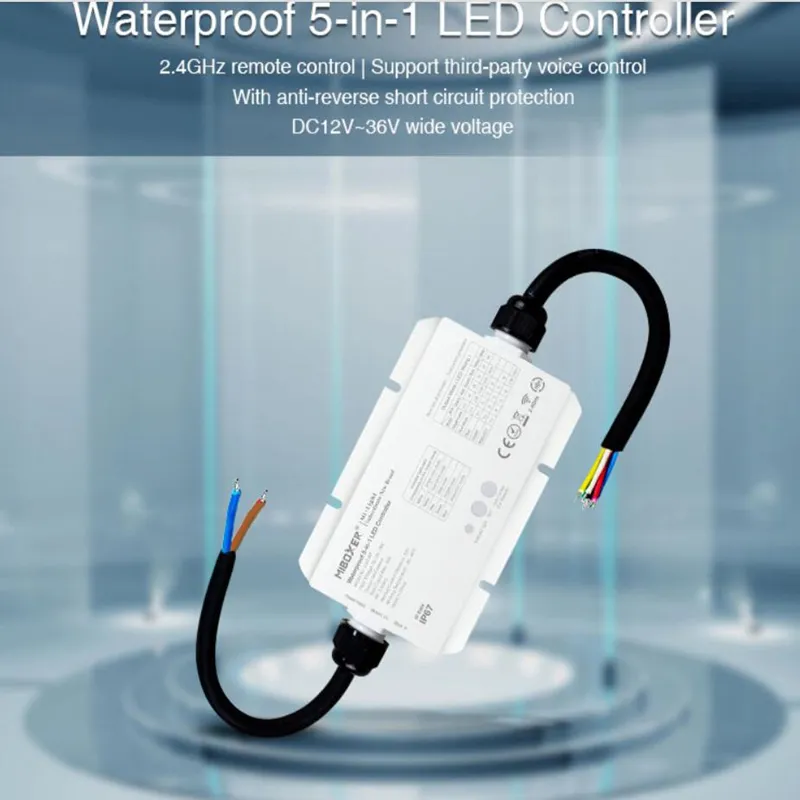 DHgate.com:5-in-1 LED Controller, IP67 Waterproof, DC12-36V, Max 20A ...