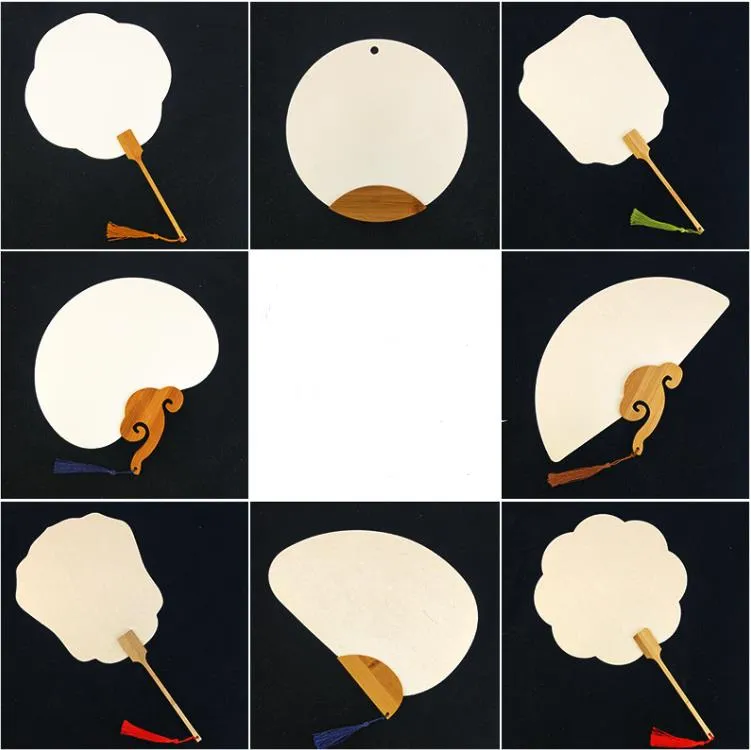 Paddle Hand Fans With Bamboo Frame And Handle Spanish Paper Fans For ...