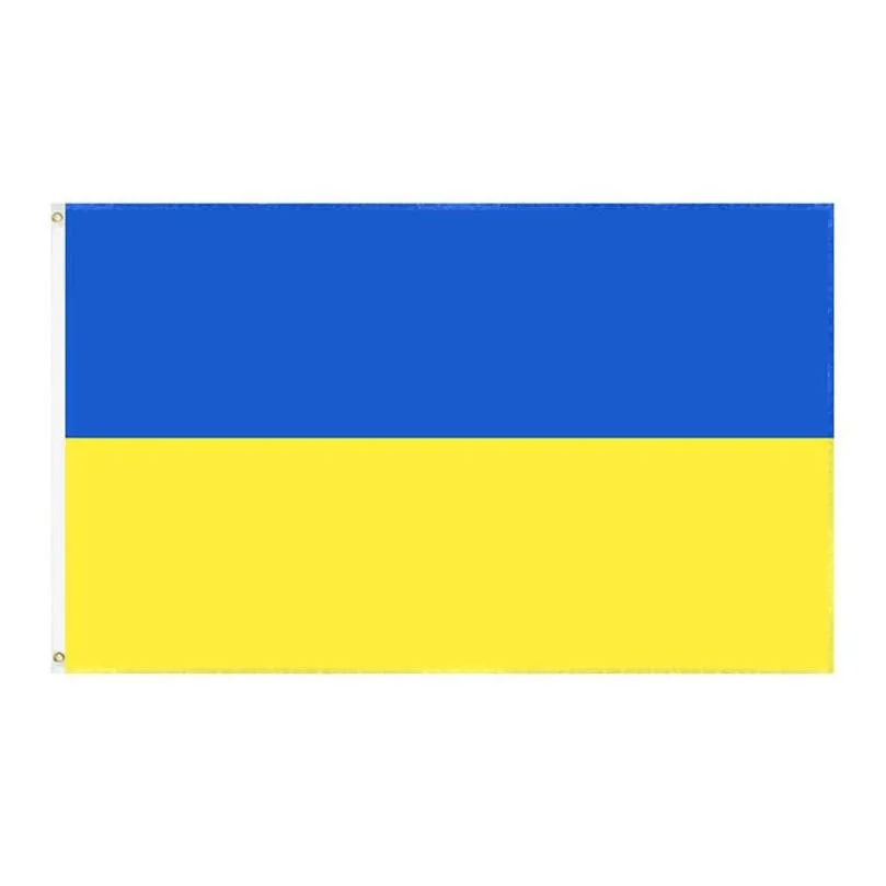 Ukrainian Yellow Flag Banner 90x150cm Square Polyester For Home ...