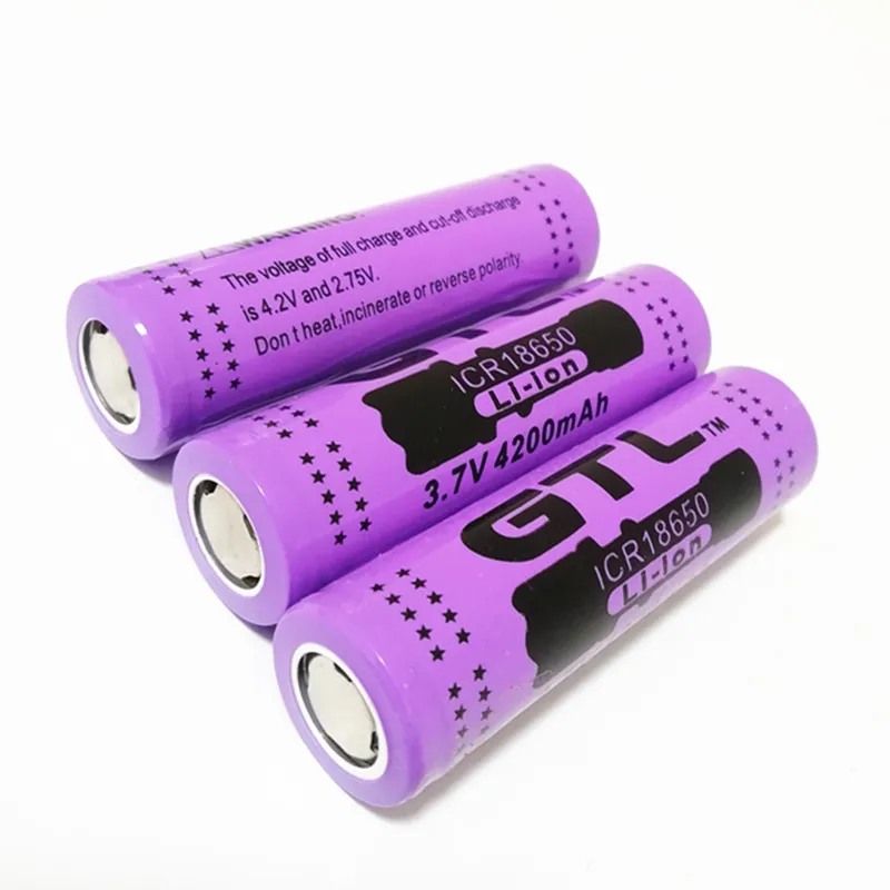GTL 18650 Lithium Batteries 4200mAh 3.7V Flat... From Epochcom, $3.15 ...