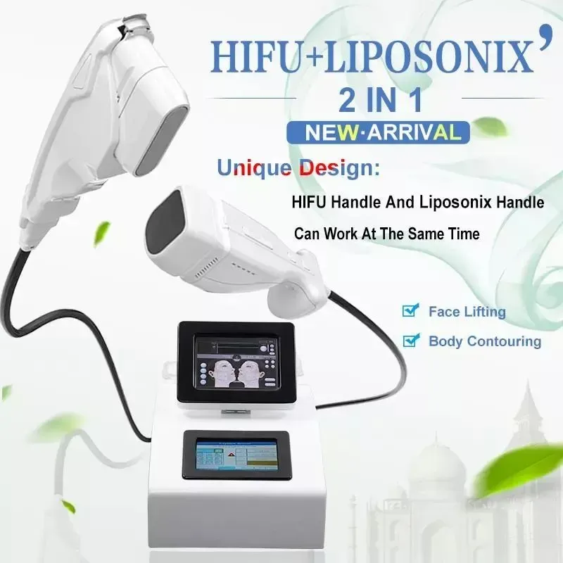 2023 NEW 2 In 1 3D HIFU Liposonic Liposonic Riffting Rellink Relight Body Scuplt Slim Machine ...