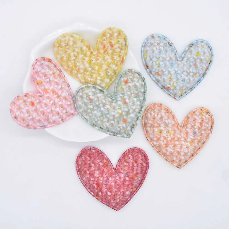 Heart Shaped Fabric Patches: Of Sew On Appliques For DIY Clothing ...