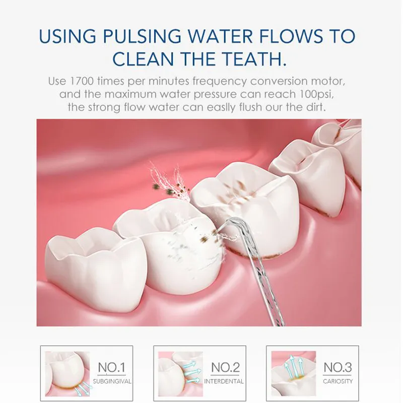 water flows for teeth