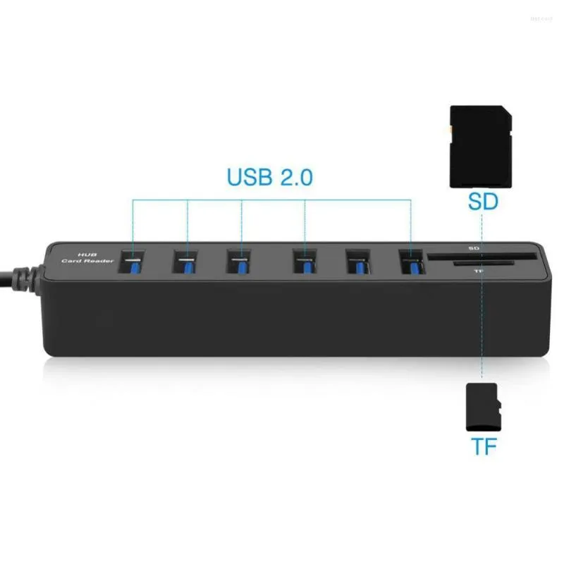 DHgate.com:Hub 3.0 Multi USB 2.0 High-Speed 6-Port Card Reader Adapter ...