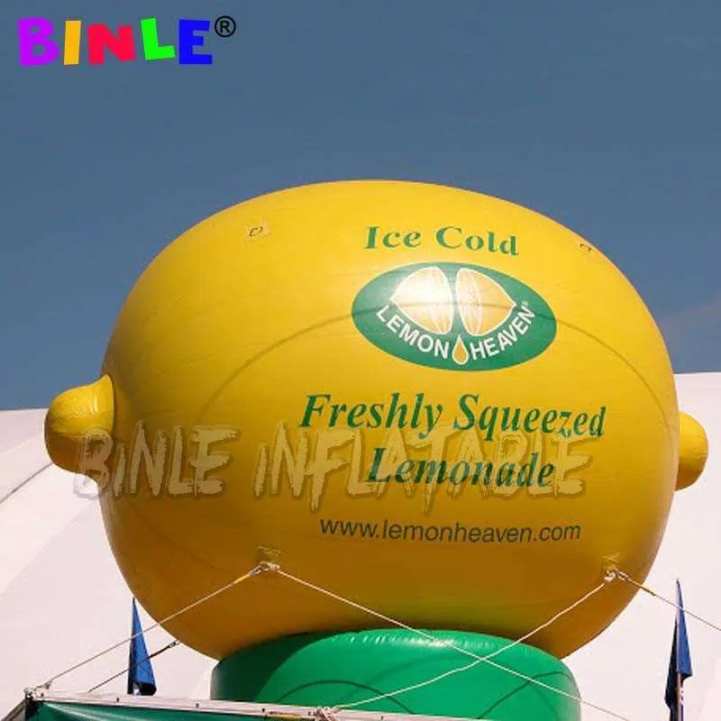 Giant Custom Inflatables Lemon Balloon: Oversized Balloons Fruit Advertising Inflatable With ...