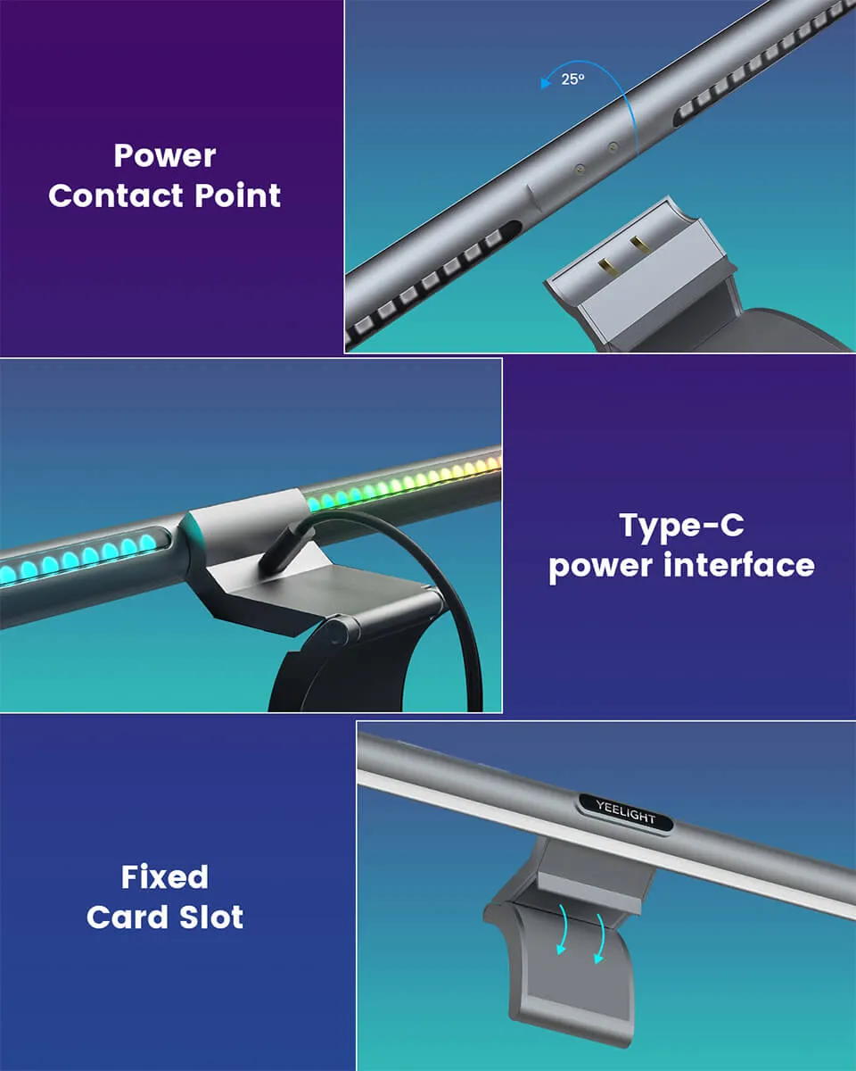 RC LED Light Bar Pro: Yeelight Dimmable RGB Computer Monitor Light Bar ...