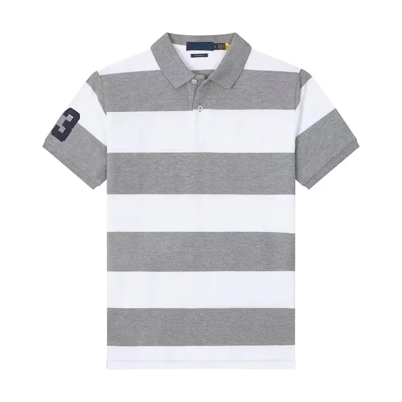 DHgate.com:2024100% Cotton Mens Polo Shirts, Embroidered Short-Sleeve ...