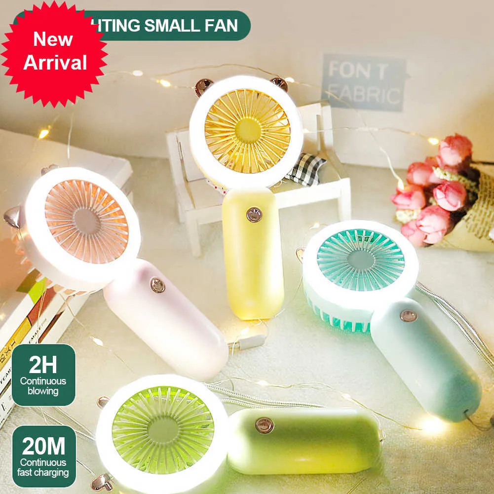 DHgate.com:Portable USB Rechargeable Mini Fan with Night Light - Cute ...