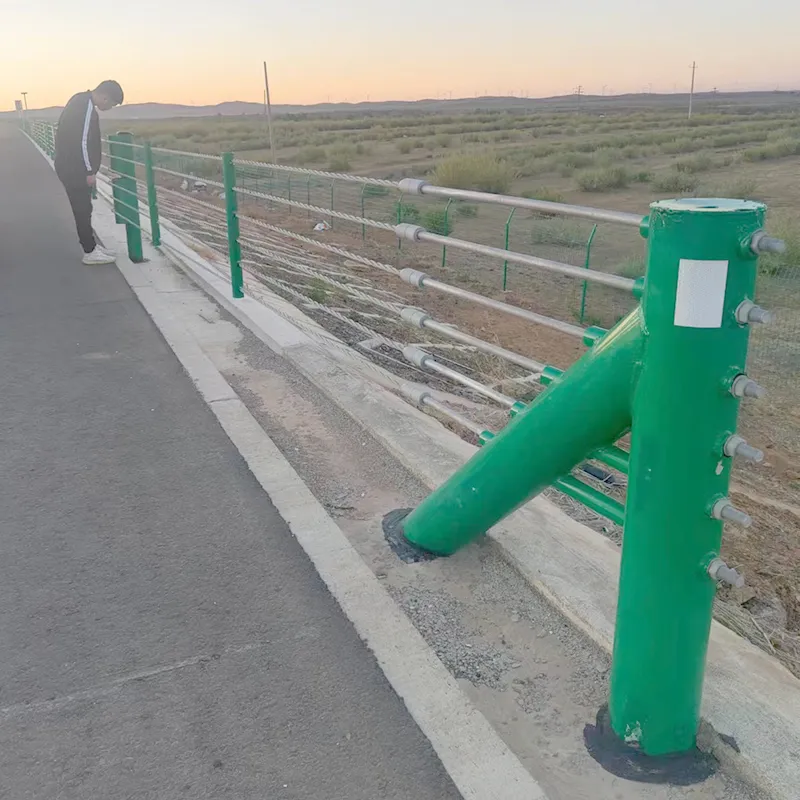 Heavy-Duty Galvanized Steel Cable Guardrail - Highway Safety Barrier ...