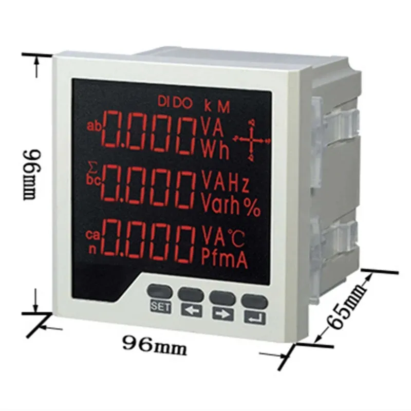 DHgate.com:3-Phase LED Digital Power Meter - Multi-function Voltmeter ...