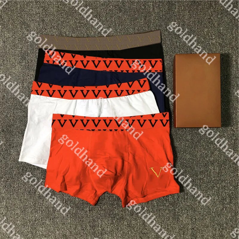 Mens Breathable Underwear: Designer Cotton Boxer Briefs V Print, Soft ...
