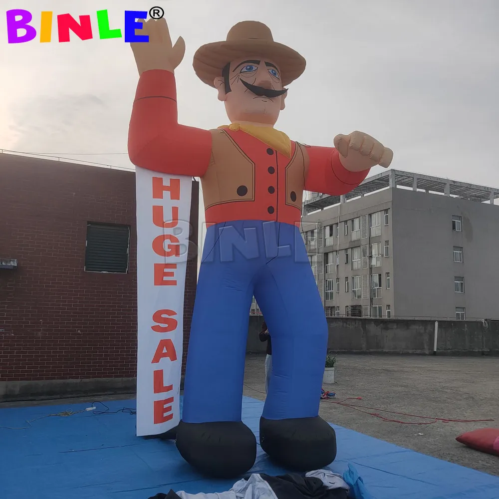 Wholesale Wholesale Custom Inflatable Cowboy Figure With Menards Snow ...