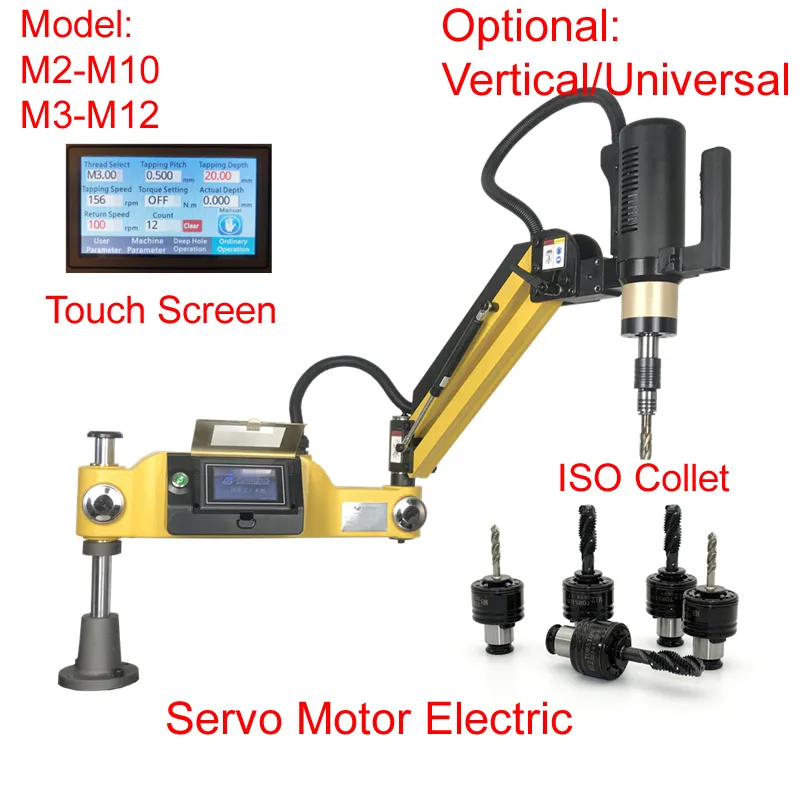 M2-M12 Electric Tapping Machine - Vertical Universal Threading Tapper ...