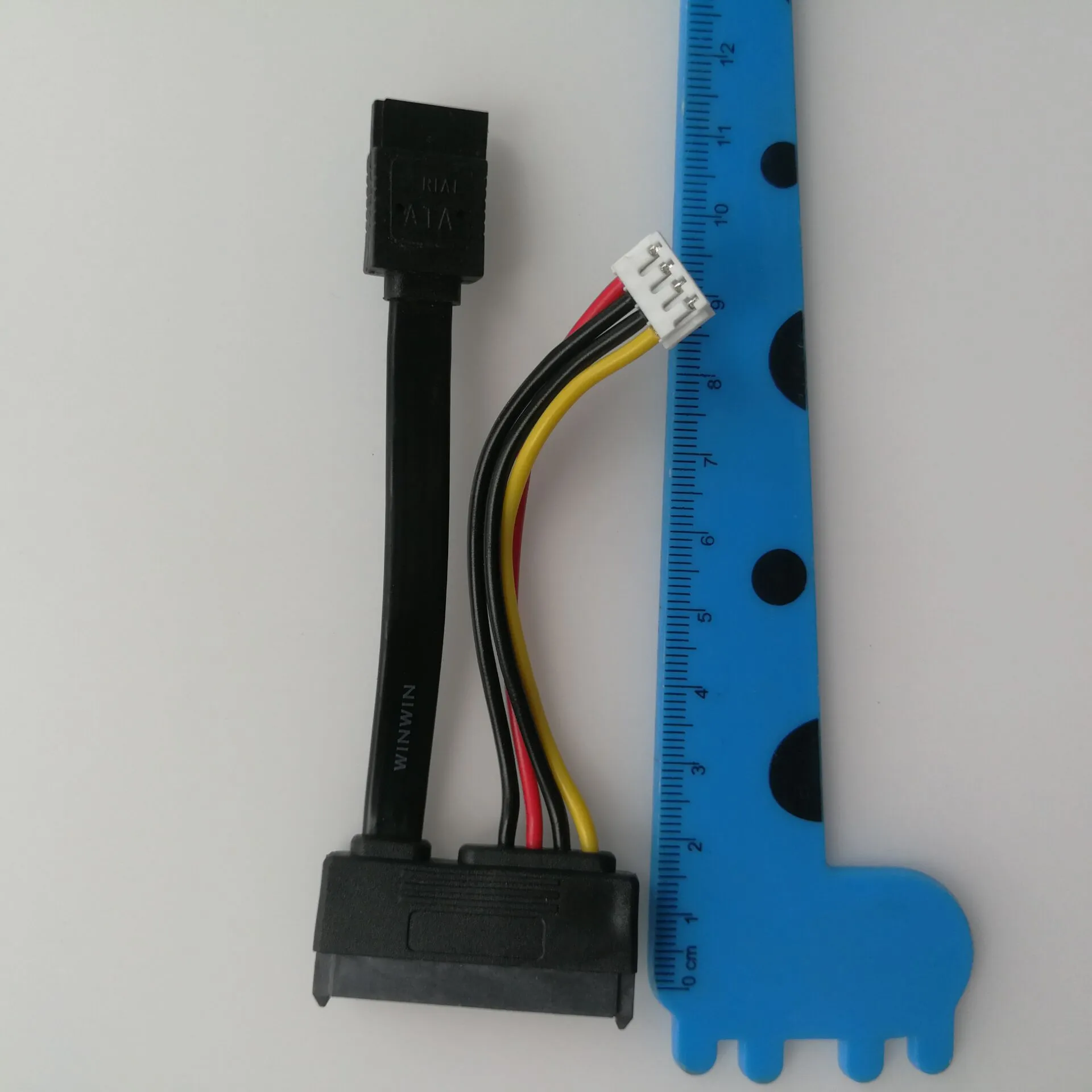 SATA Power & Data Cable For HDD 7+15 22 Pin To 4 Pin Connector, 10cm 4 ...
