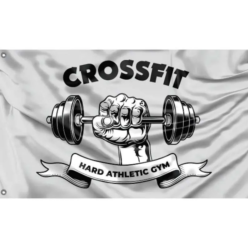 Hiqh Quality Custom Gym Flags Crossfit Hard Athletic Gym Flag With ...