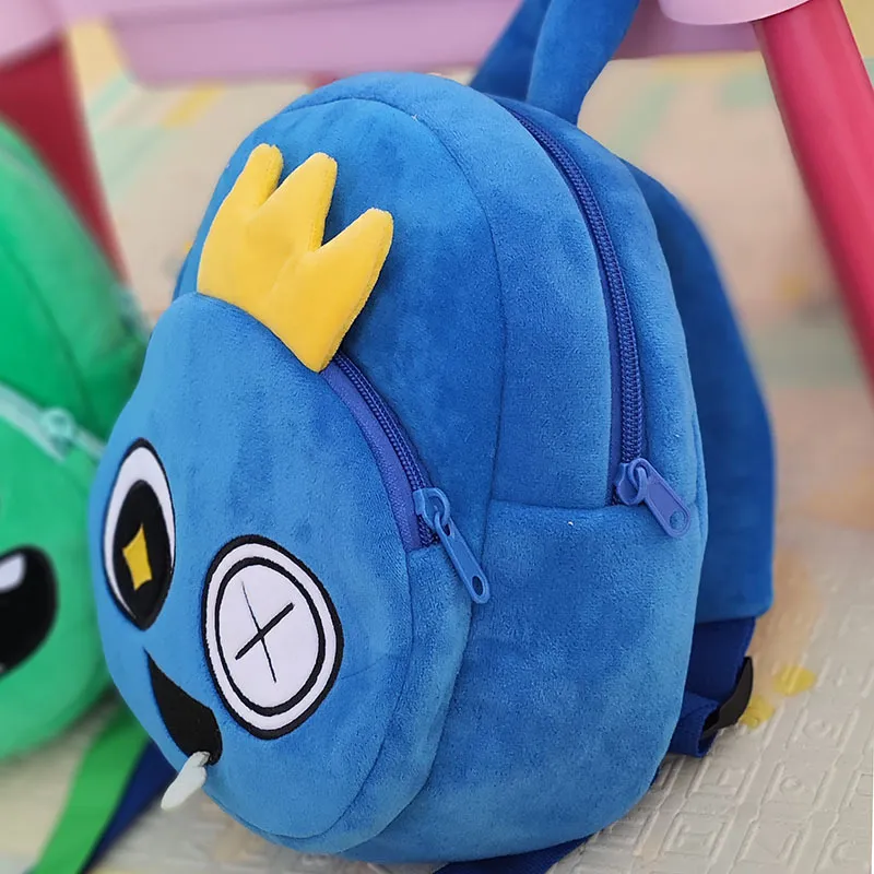 Big Eye Blue Green Stitch Backpack Plush Cute And Soft Accessories With ...