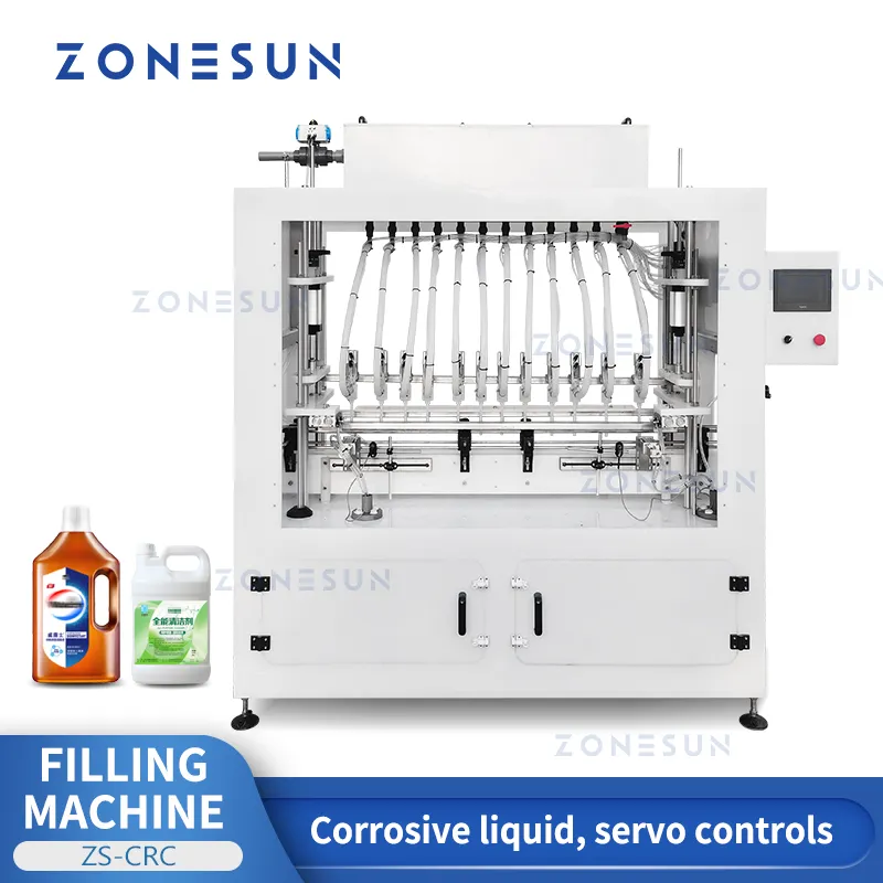 Corrosive Liquid Bottle Filling Machine - Acid, Bleach, Sanitizer ...