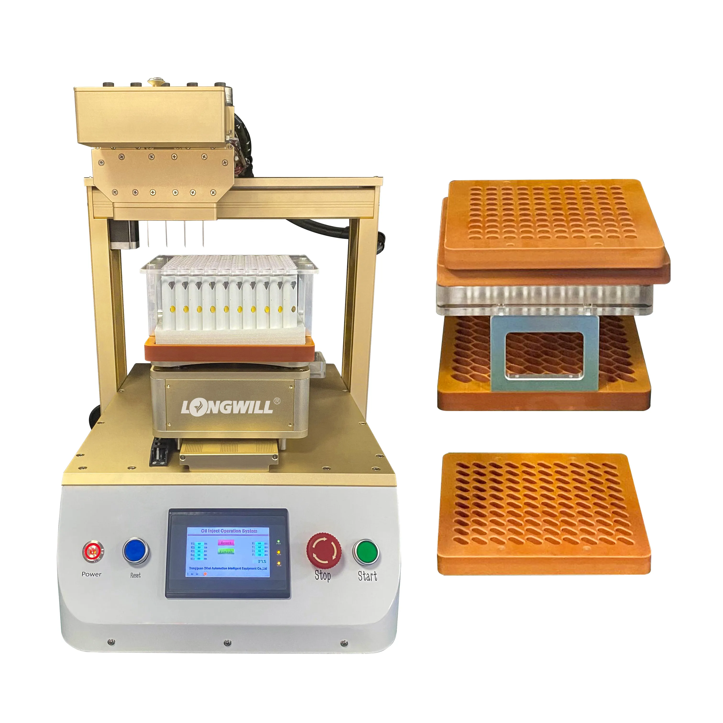 High Precision 5-Head Automatic Thick Oil Filling Device - 0.5ml to 2ml ...