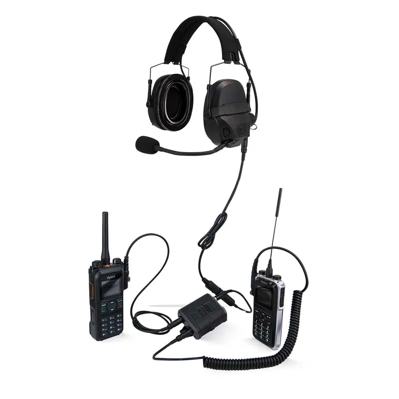 Tactical Headset Adapter Cable: PTT V60 V20 Connector For AMP Comtac3 ...