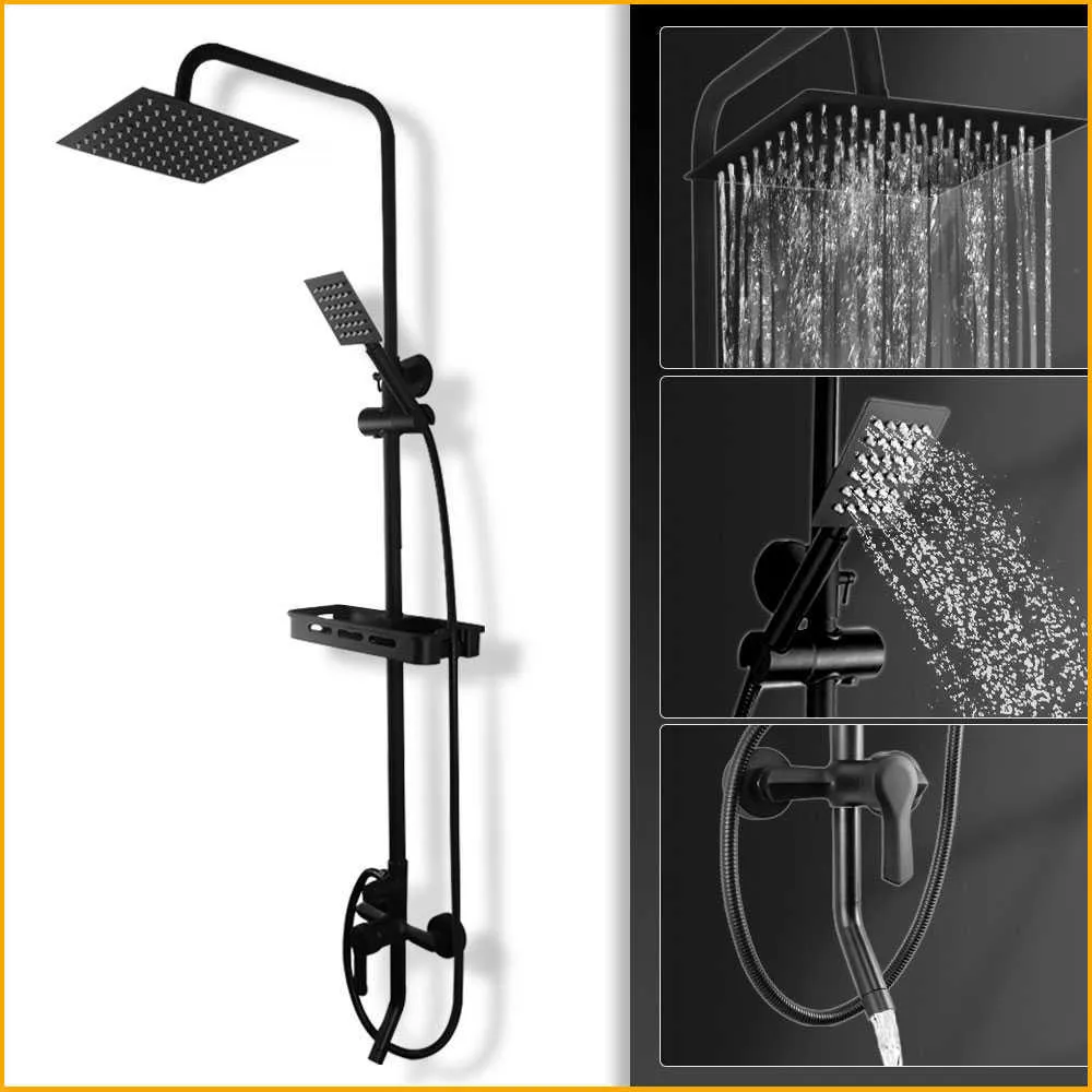 DHgate.com:Black European Shower Set, Wall Mounted Constant Temperature ...
