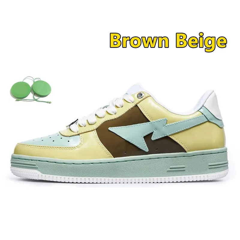 Bapestas SK8 STA Mens Running Shoes JJJJound Pastel Pink Patent Leather ...