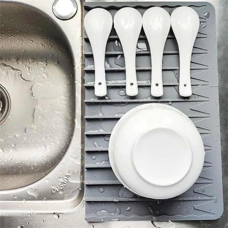 DHgate.com:Non-Slip Silicone Dish Drying Mat, Kitchen Dishwasher ...