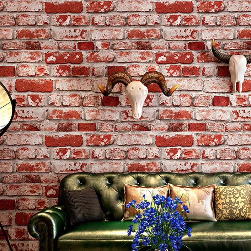 embossed brick wallpaper