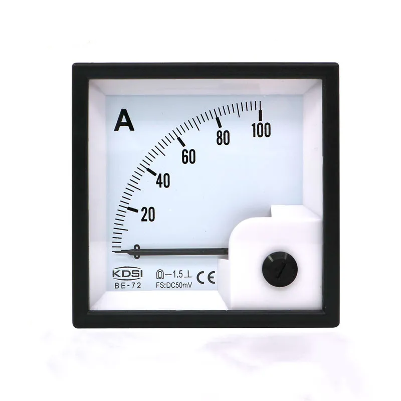 BE72 Square Panel Meter Kit - AC Voltmeter Ammeter, DC 50mV 100A ...