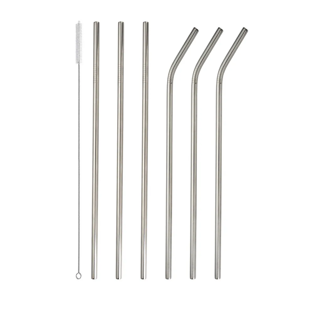Extra Long Reusable Stainless Steel Straws - Perfect for 40oz Tumblers ...