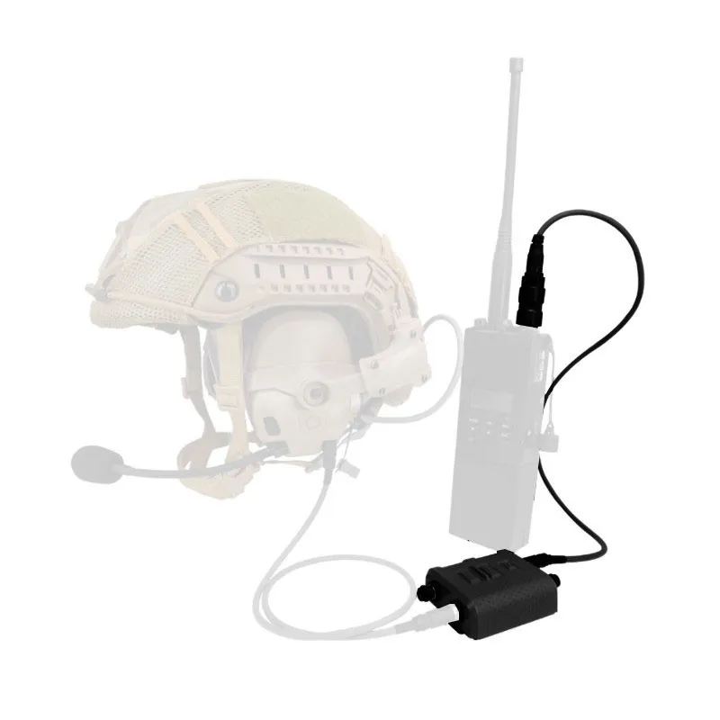 Tactical Headset Adapter Cable: PTT V60 V20 Connector For AMP Comtac3 ...