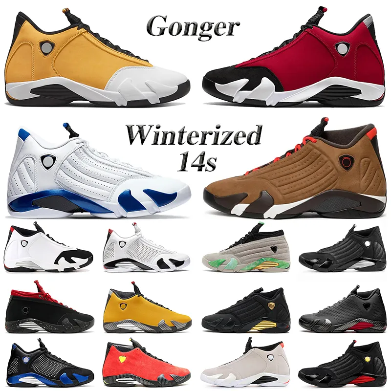 14s Mens Basketball Shoes 14 Gonger Winterized Archaeo Brown Gym Red ...