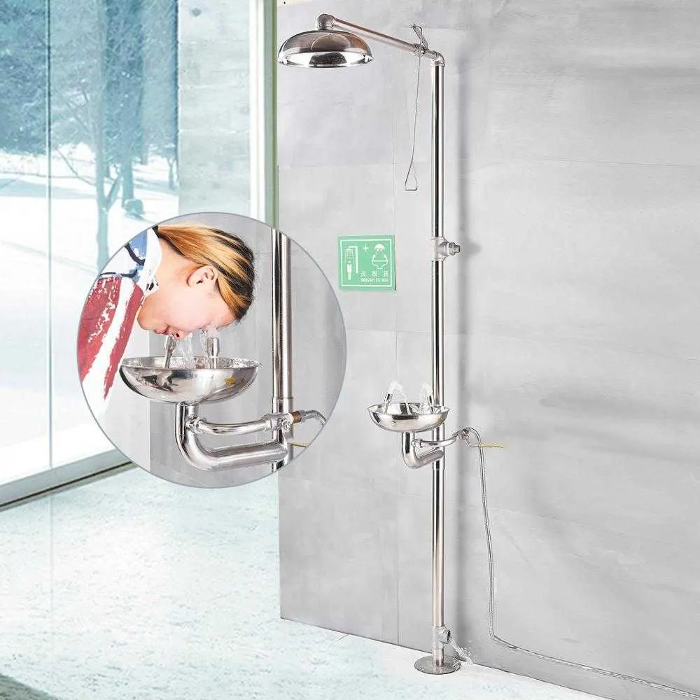 DHgate.com:Stainless Steel 304 Emergency Eyewash Station, Floor Mounted ...