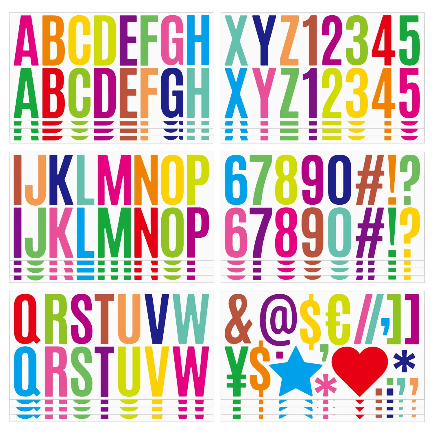 Alphabet Letter Stickers | 2.5 Inch Waterproof Number & Letter Decals ...