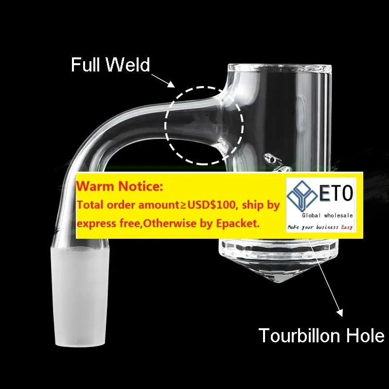 Quartz Banger Enail 25mm OD Full Weld Beveled Edge Auto Spinner Faceted ...