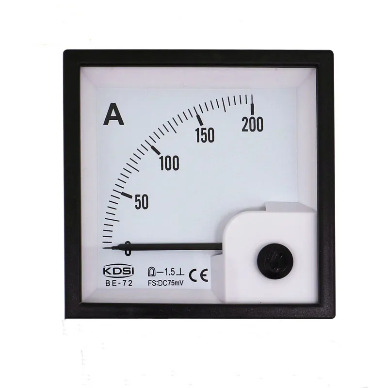 DHgate.com:AC Square Panel Ammeter - Heavy-Duty Steel, Black, Voltage ...