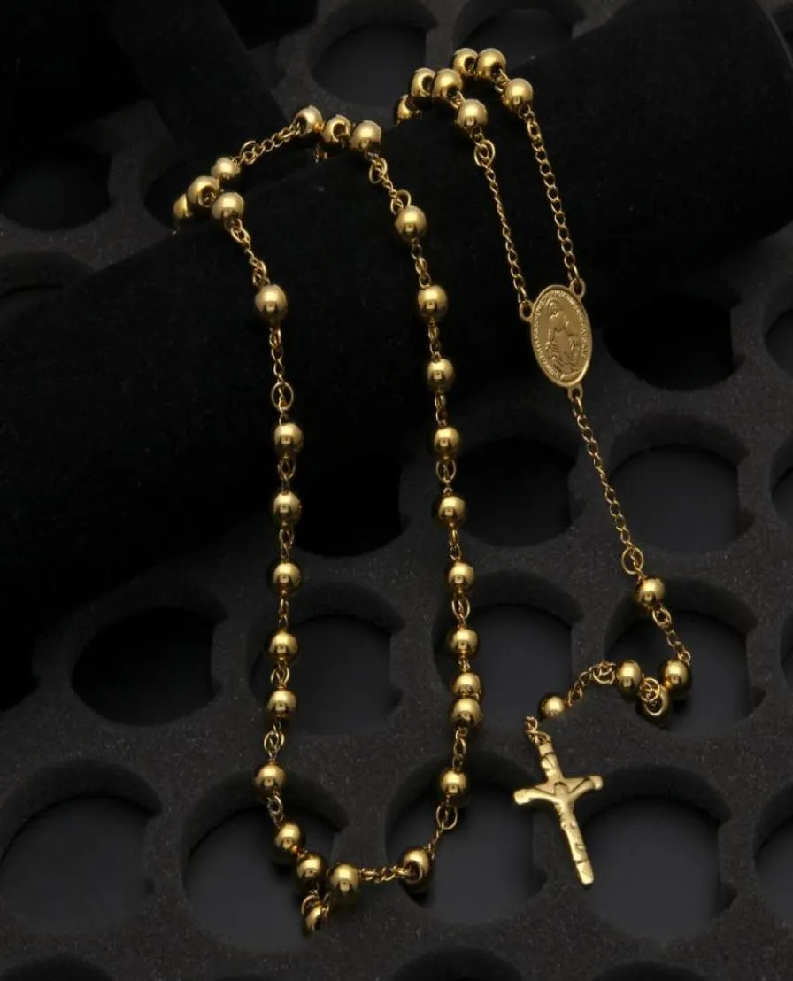 Catholic Goddess Virgen De Guadalupe Rosary Gold Rosary Necklace With ...