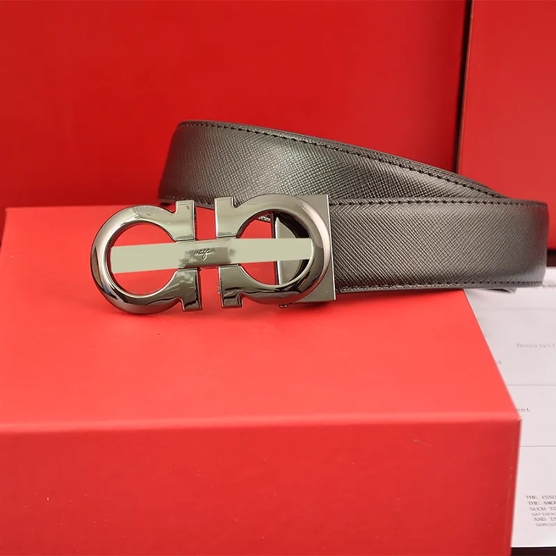 Genuine Leather Belt For Men Women Unisex Fashion Solid Buckle Designer ...