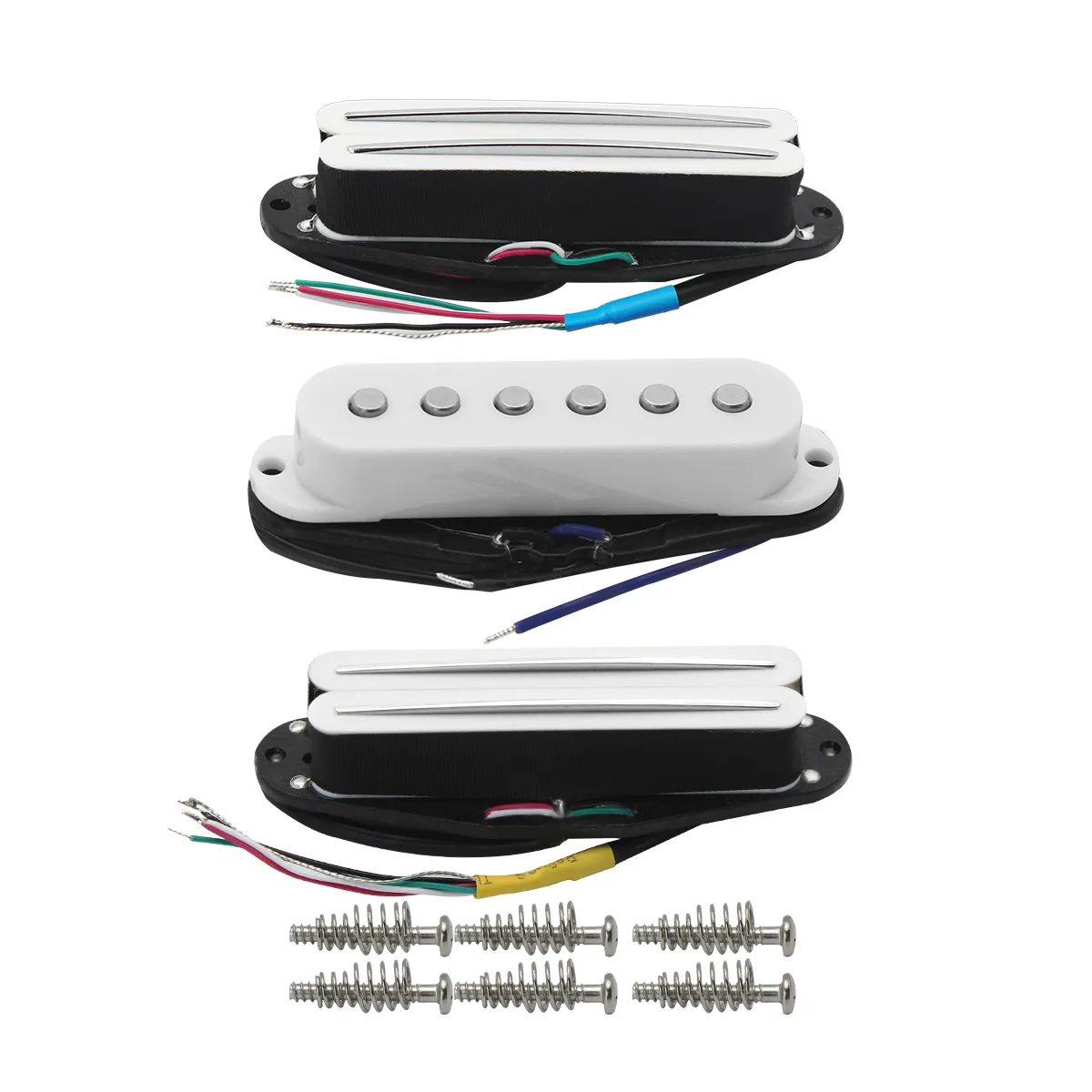 DHgate.com:White Alnico 5 SSS Set Hot Rails Pickups And Single Coil ...
