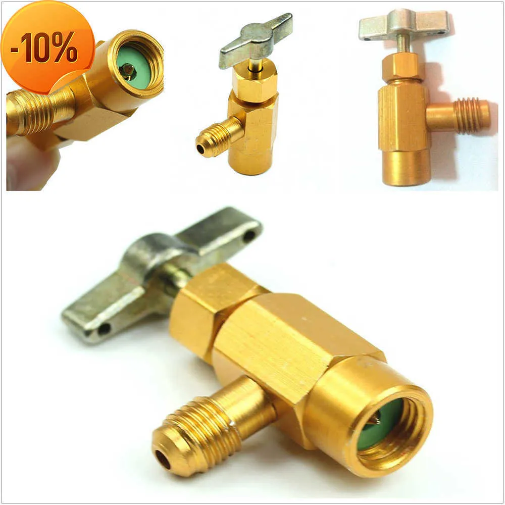 Refrigerant Brass Tap Can With Dispensing Solenoid Valves And 1/2 ACME ...
