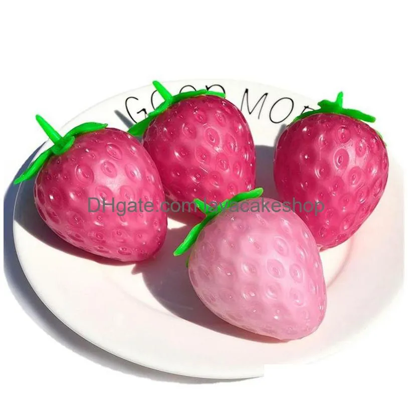Color Changing Stberry Squishy Toys For Kids And Adults Stretchy Fruit ...