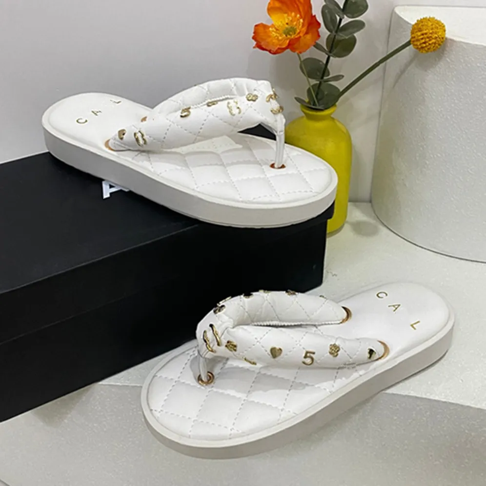 Chanells Beach Platform Thong Sandals Soft Sole 2C Flip Flops With Flat ...