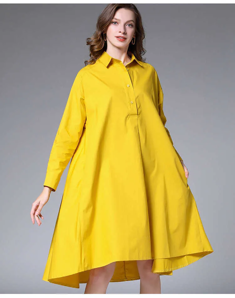 Elegant Plus Size Women's Midi Dress - European Style Spring Fashion ...