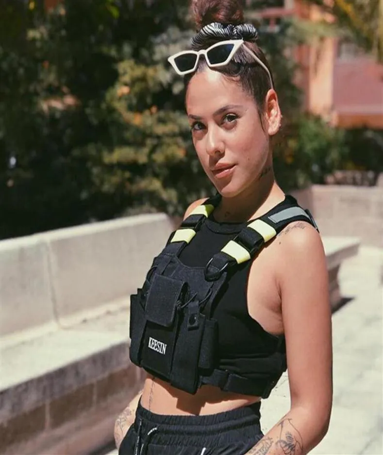 Fashion Chest Rig Bag Tactical Vest Harness Front Pack Pouch Holster Vest Rig Hip Hop Streetwear