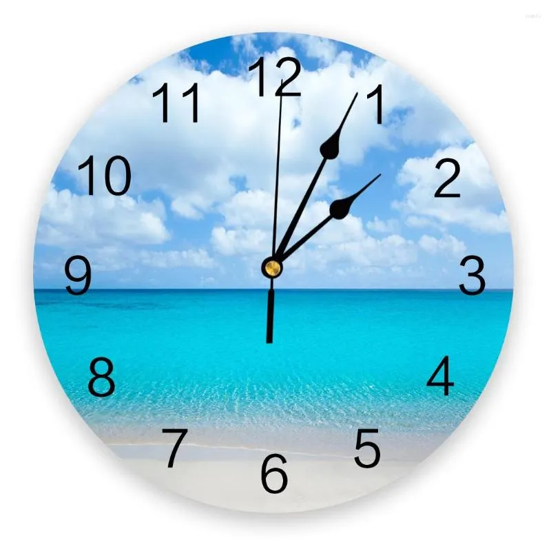 Relojes De Pared Océano Mar Agua Azul Cielo Nubes Paisaje Reloj ...