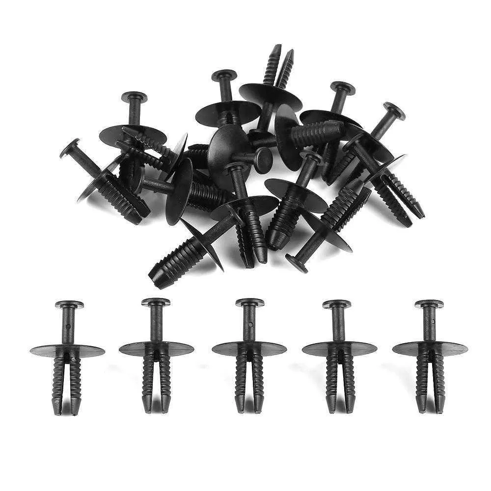 Lightweight And Durable Black Plastic Rivet Pin Clip Set For Auto ...