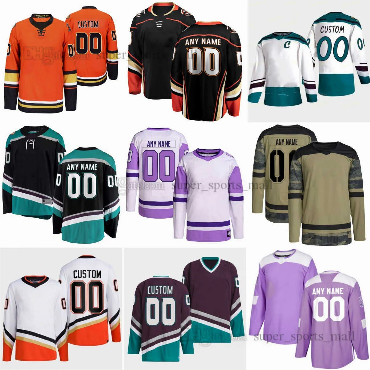 Custom S 6XL Movie College Hockey Wears Jersey Embroidery 4 Cam Fowler ...