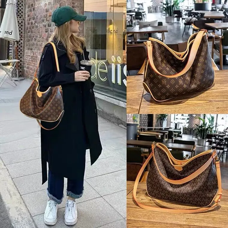 Luxury Designer Soft Leather 3A Handbag Large Capacity Shoulder Bag ...