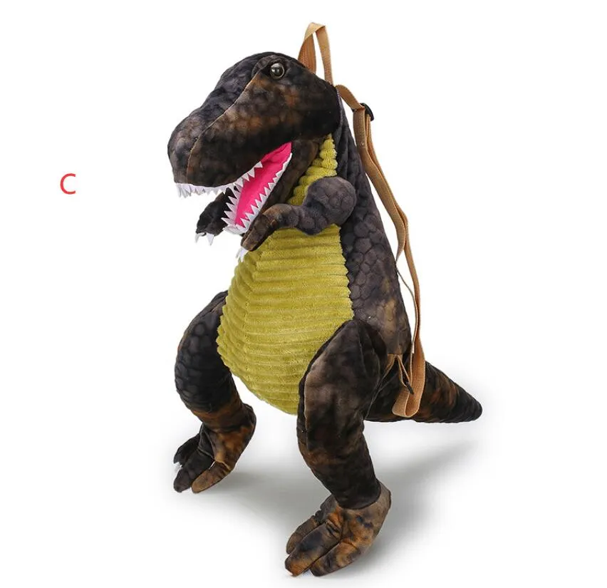 INS Fashion Kawaii Cartoon Dinosaur Dinosaur Plush Backpack Double ...